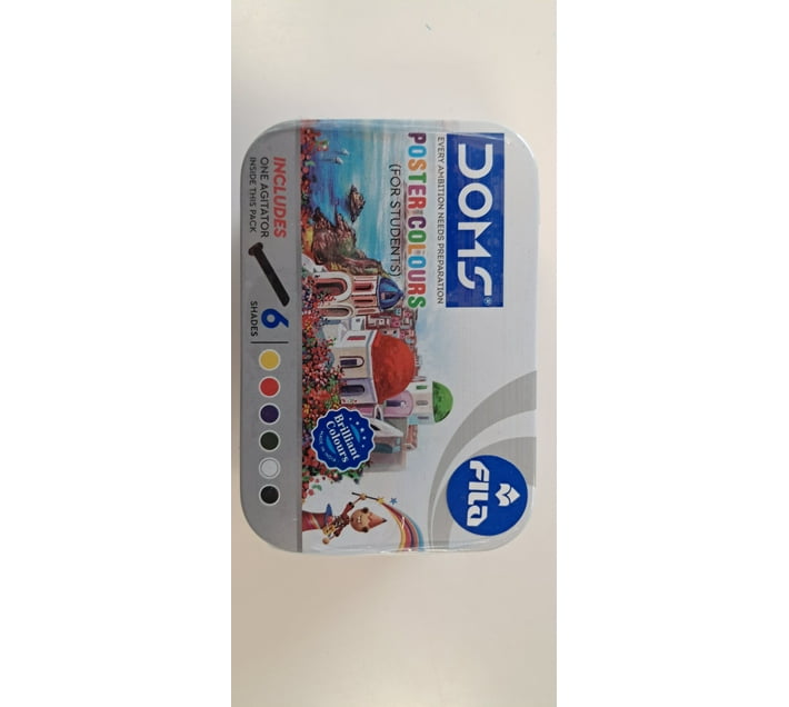 Buy DOMS Poster Paint (Set of 6, MULTICOLOUR) in Bulk | Makro Business
