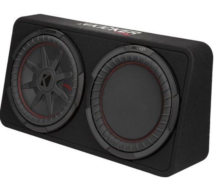 Kicker 48TCWRT122 Subwoofer Rear Deck Mounted Rectangular Car Speaker ...
