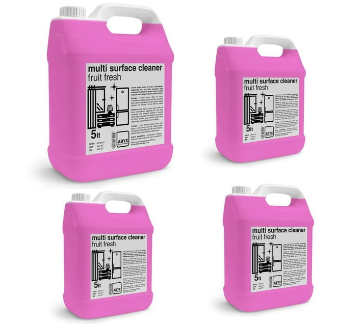 ABYX Multi Surface Cleaner - Fruit Fresh - 4 x 5 Litres (20 Litres in ...