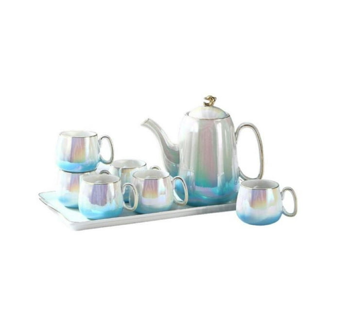 Someone’s in a Makro INE 9 Pieces Luxury Gradient Tiffany Blue Coffee ...