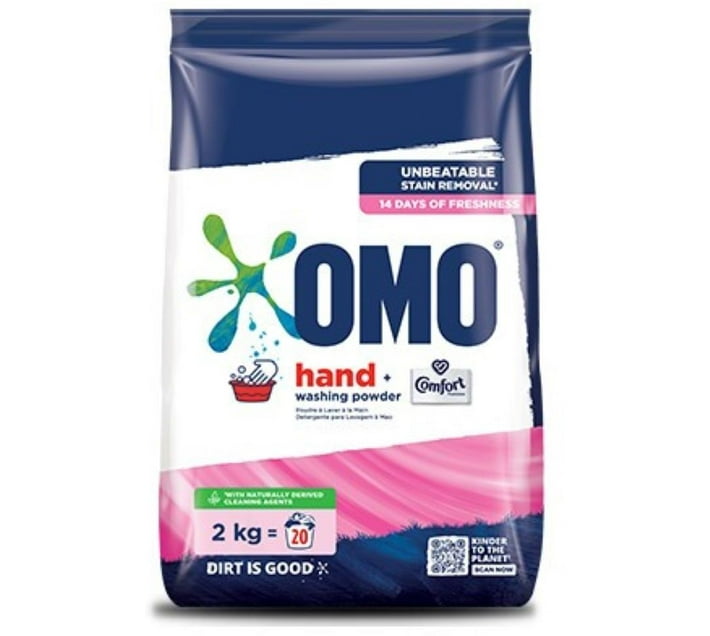 Buy Omo Hand With Comfort Freshness Washing Powder 2 kg () in Bulk ...