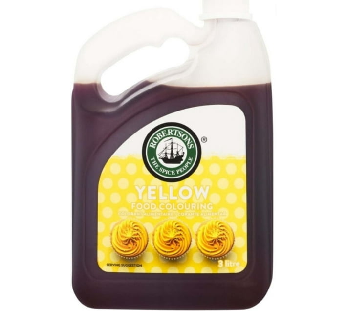 Buy Robertsons Food Colouring Yellow Topping Liquid (3 L) in Bulk ...