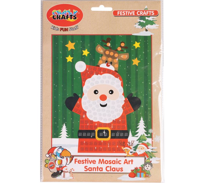 Crazy Crafts Festive mosaic art santa claus Do-it-yourself Kits Art and ...