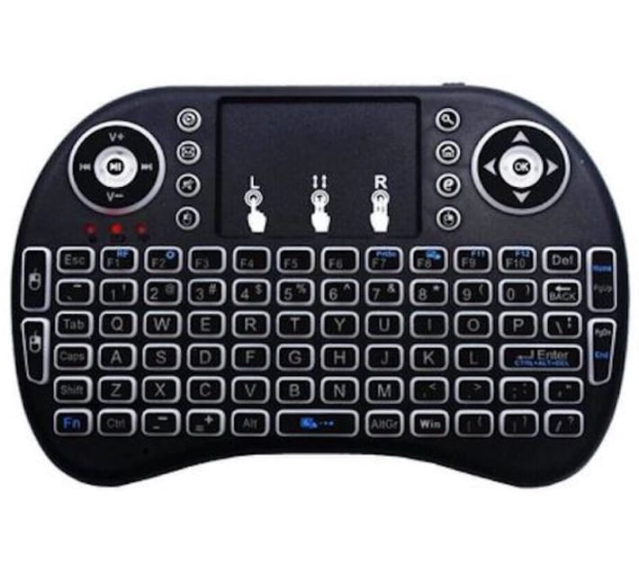 Buy Andowl Mini Wireless Keyboard - Backlit Multimedia Remote with ...