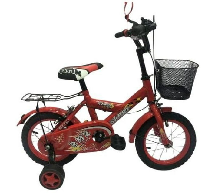 Generic Orange BMX Sport 16-Inch Kid’s Bike with Trainer Wheels – Built ...