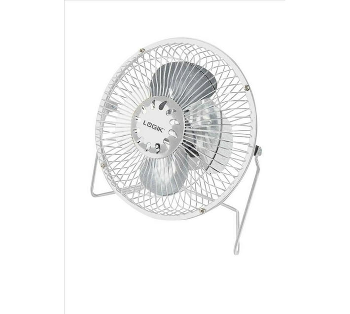 Logik LSUF A 50 mm 3 Blade Table Fan (White, Pack of 1) | Makro