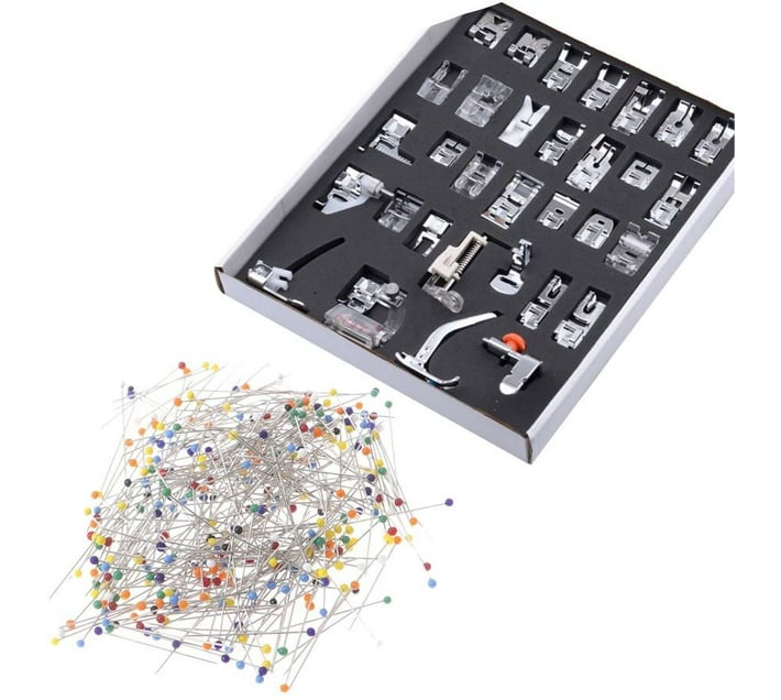 The Good Sport Craft 32pc Sewing Machine Foot Presser Kit With 1000pc ...