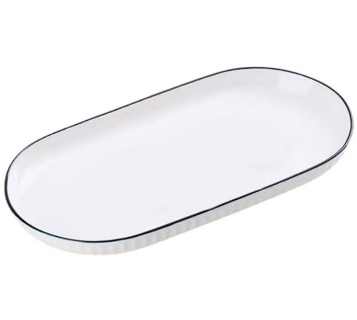 Generic PY-005 Oval Ceramic Fish Plate 30cm Baking Dish () | Makro