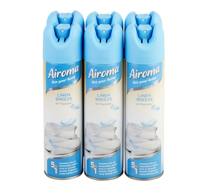 Buy Airoma Air Freshener Linen Breeze (6 x 210ml) in Bulk | Makro Business