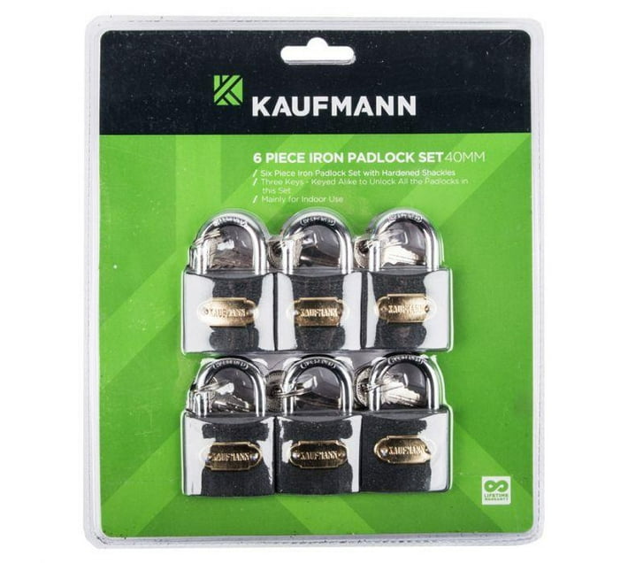 Someone’s in a Makro Kaufmann - Steel Lock Set 6 Piece 40Mm - 2 Pack Mood