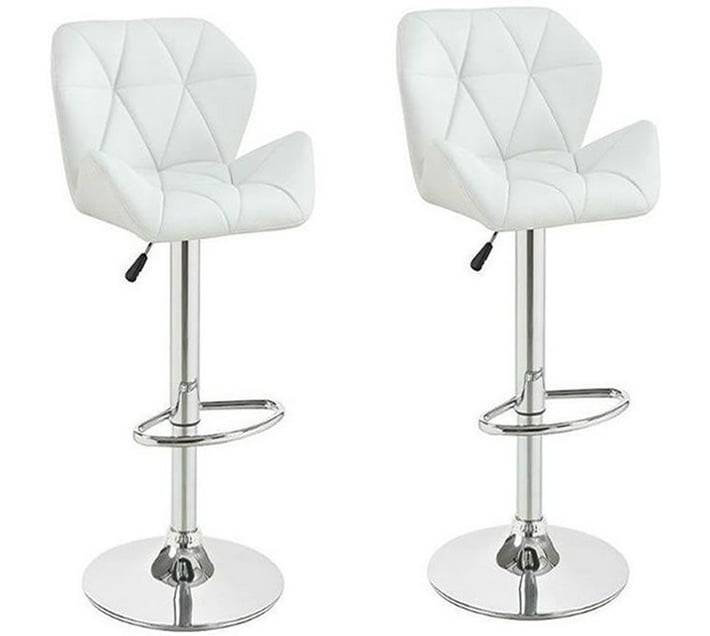 Buy SMTE 91144623 Metal Bar Chair (Finish Colour - White, DIY(Do-It ...