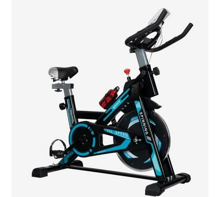 Zoolpro Indoor Sports Stationary Cardio Exercise Bike - Blue & Black ...