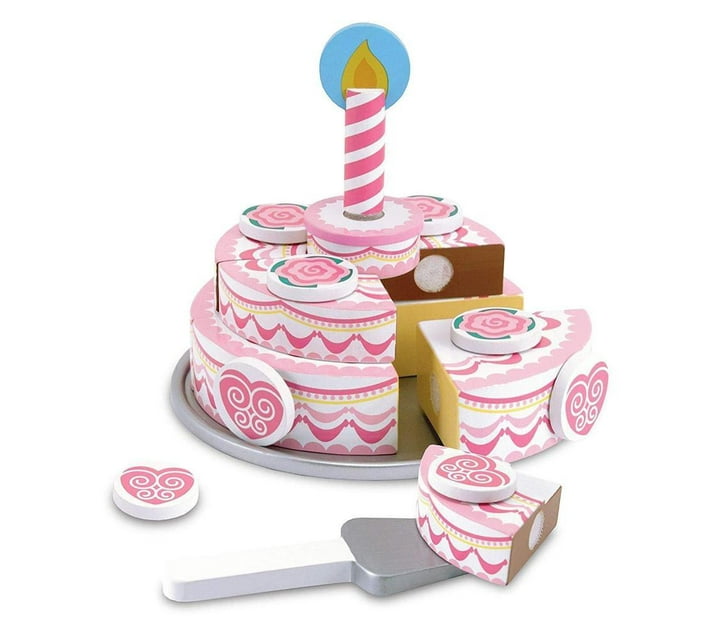 Someone’s in a Makro Melissa & Doug Triple-Layer Party Cake Mood