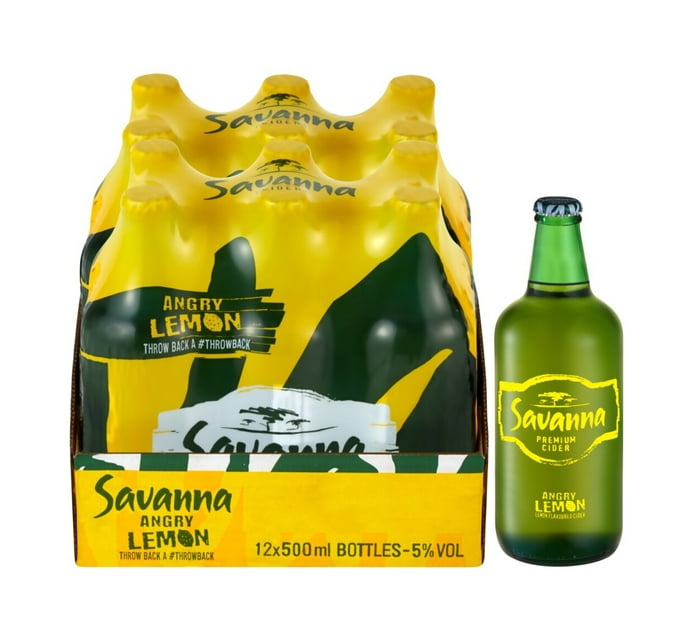 Savanna Angry Lemon (12 x 500ML) | Makro