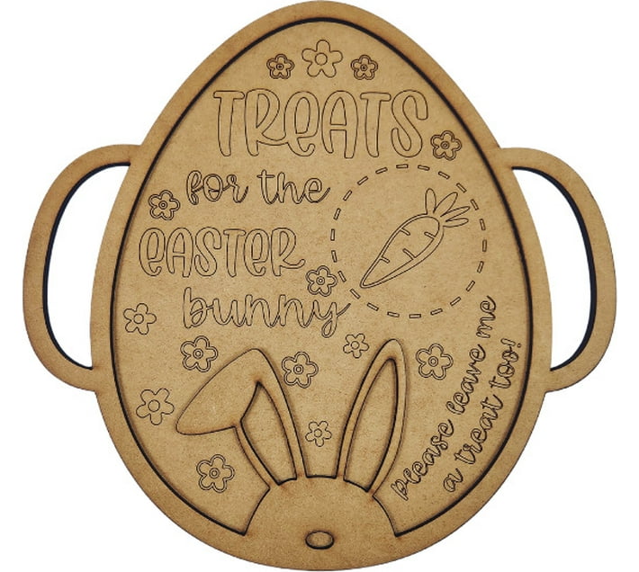 One Stop Gift Shop Easter Bunny Treats Board Decorative Showpiece - 24. ...