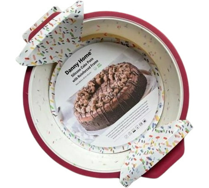 Danny Home DH3471-SPECKLE Round Silicone Speckled Cake Pan 29.5cm ...