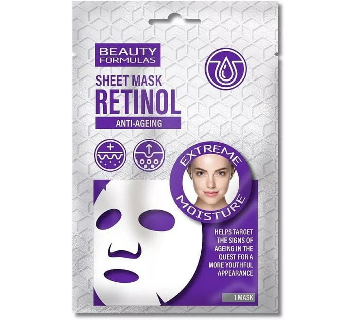 Beauty Formulas Retinol Anti-Ageing Extreme Moisture Sheet Mask (0.15 g ...