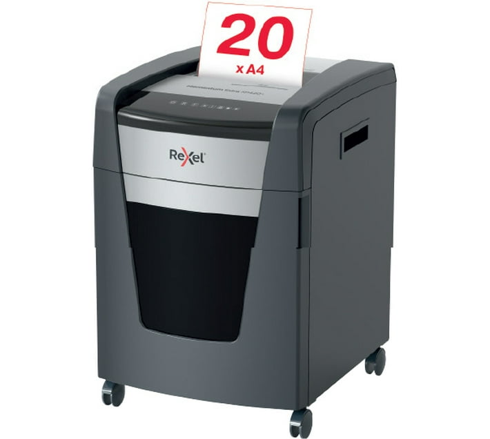 Rexel Momentum Extra XP420+ Jam-free Cross Cut Paper P4 Shredder Corner ...