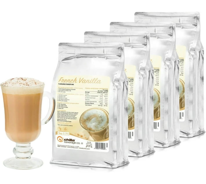 Chilla Hot French Vanilla Mocca Latte Powder Instant Coffee (Vanilla ...