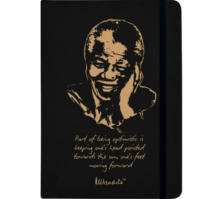 Mandela Eco Notebook A5 - Optimistic Black A5 Notebook Lined (Black ...