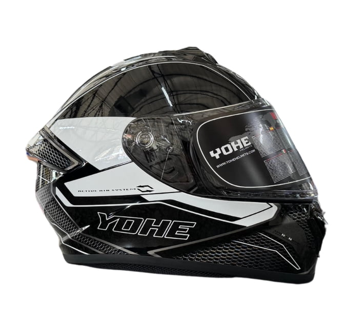 YOHE 977 10#E Black/White Gloss Helmet- XL (61-62)cm | Makro