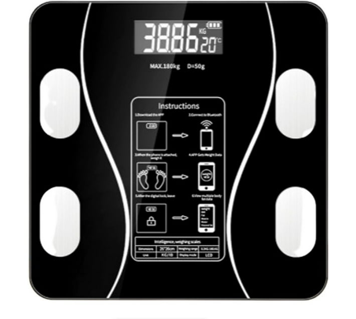 BMI1 Digital Personal Weighing Scale (Black) | Makro