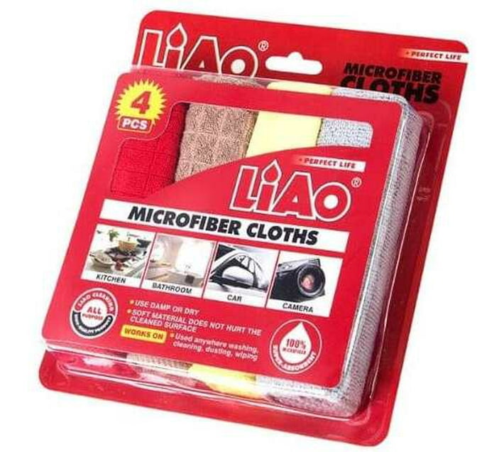 Buy LIAO Wet and Dry Microfiber Cleaning Cloth (4 Units) in Bulk ...