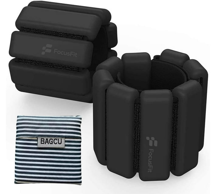 FocusFit Adjustable Wrist & Ankle Weights Gym & Fitness Kit () | Makro