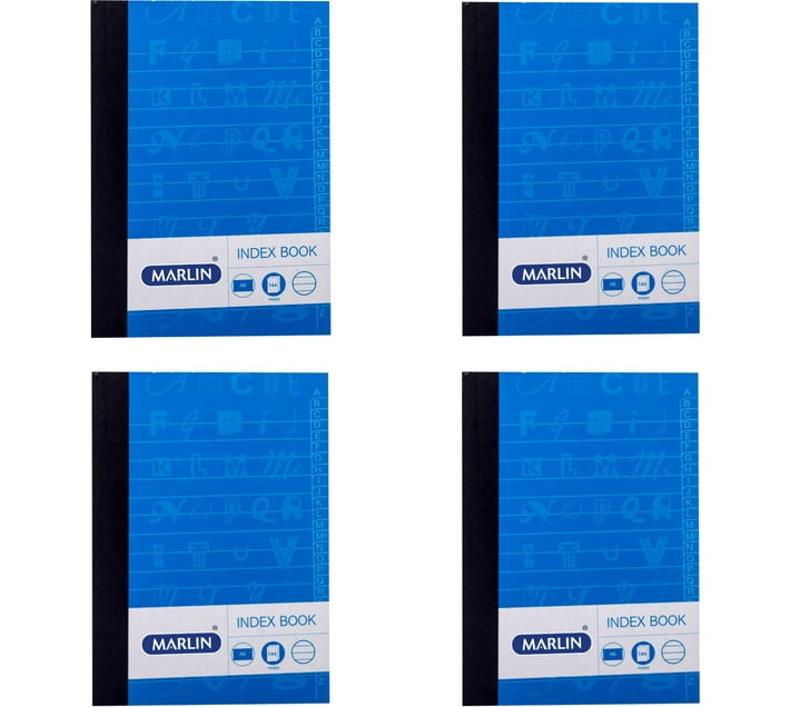 Marlin 144 Pages Memo Books Indexed A6 Memo Book A-Z (Blue) | Makro
