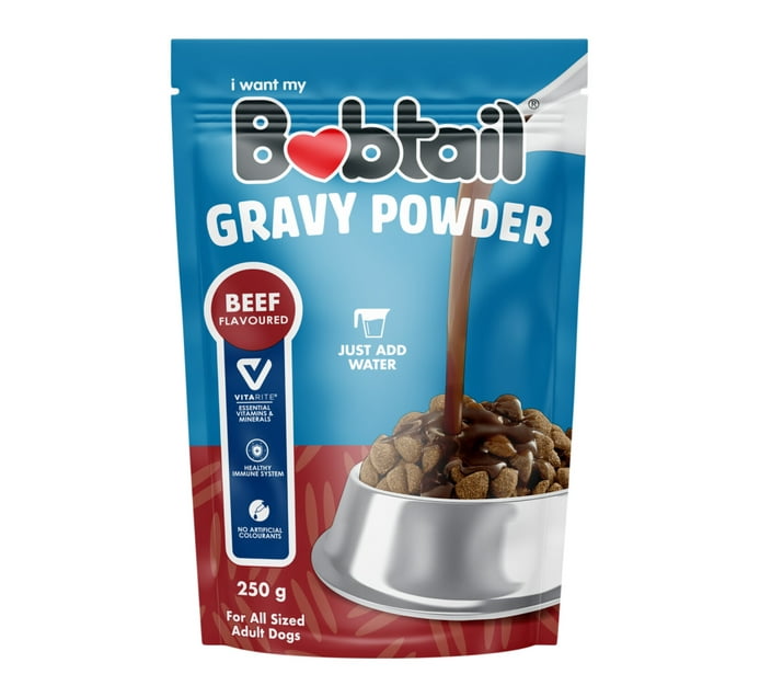 Buy Bobtail Dog Gravy Powder Beef (1x250g) in Bulk | Makro Business
