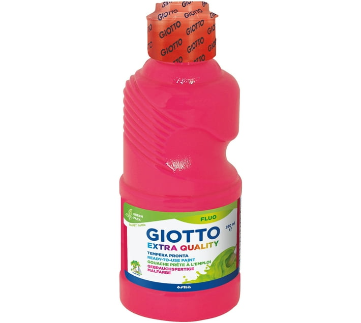 Giotto Extra Quality Paint Fluorescent 250ml (Set of 1, Pink) | Makro