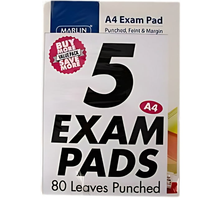 Buy AZ Décor Book Exam-Pad 80-Sheets Punched 5Pk Examination Pad (Set ...