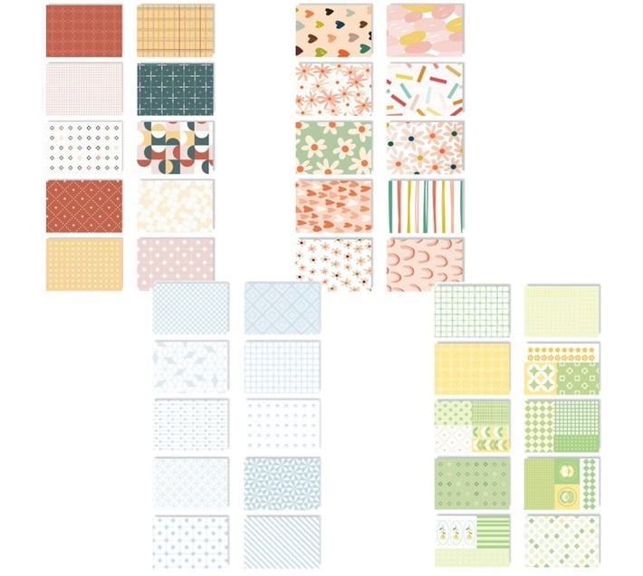 The Good Sport Craft Decorative Scrapbooking Paper Pad Notebooks Set Of ...