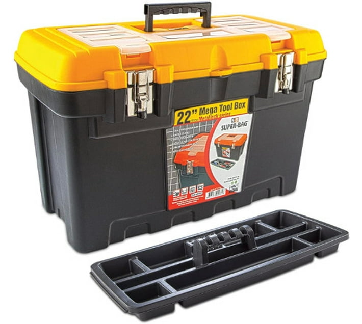 Super Bag Plastic With Metal Lock 57cm Tool Box () | Makro