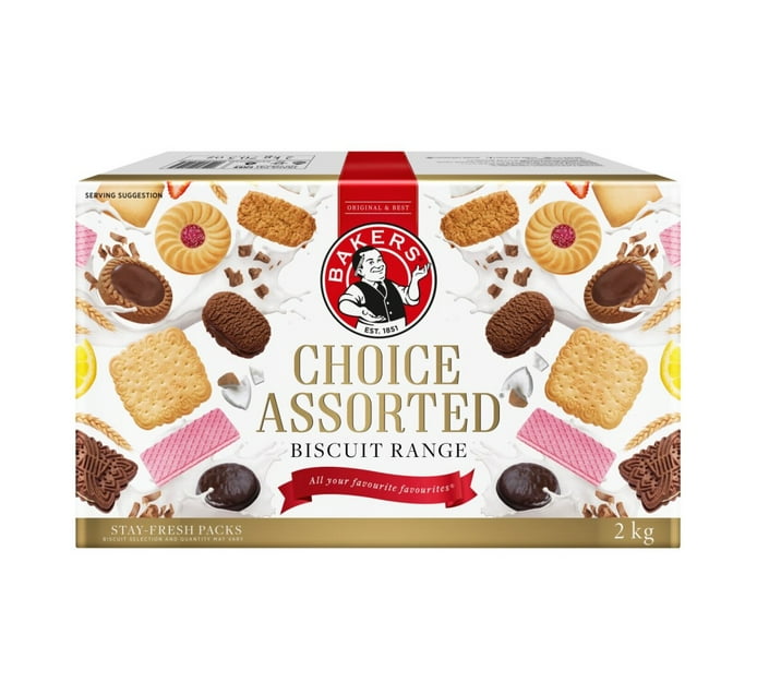 Bakers Biscuits Choice Assorted (2 x 2kg) | Makro