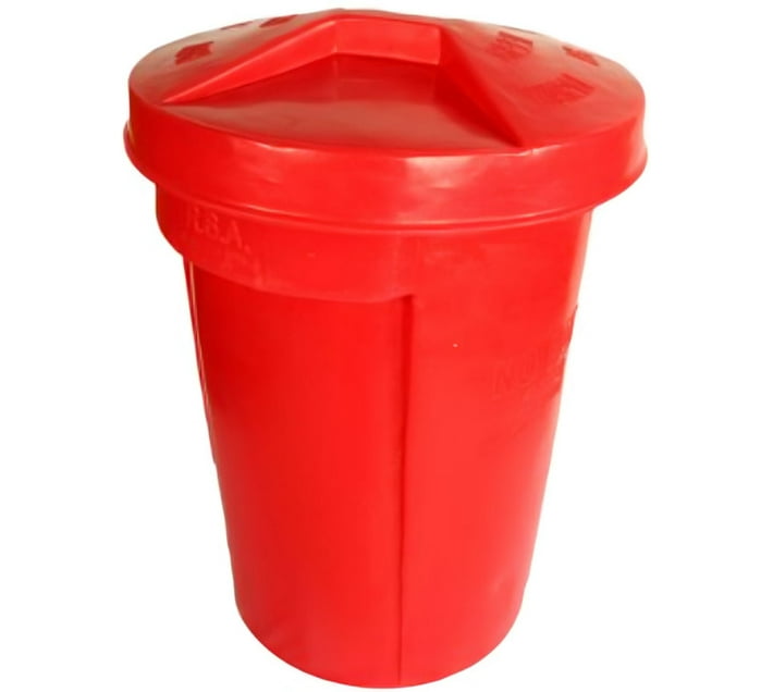 Buy Better Buys 85lt Waste Bin with Lid- Plastic Dustbin (Red) in Bulk ...