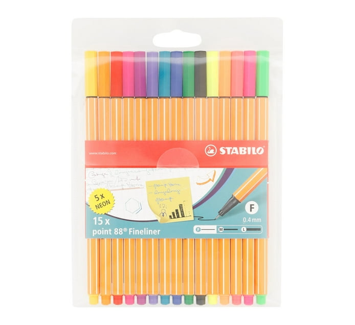 Stabilo Fineliners Point 88 Assorted 15 Pack | Makro