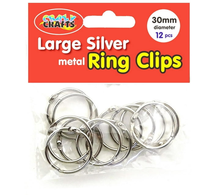 Someone’s in a Makro Ring Clips - Large Silver Metal Ring Clips - 30mm ...