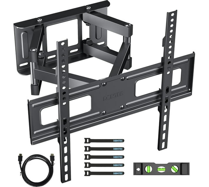 Buy Bontec TV Wall Mount Bracket 23-70'' Swivel Tilt Extend Arm HDMI Cable 45Kg Tilt TV Mount ...