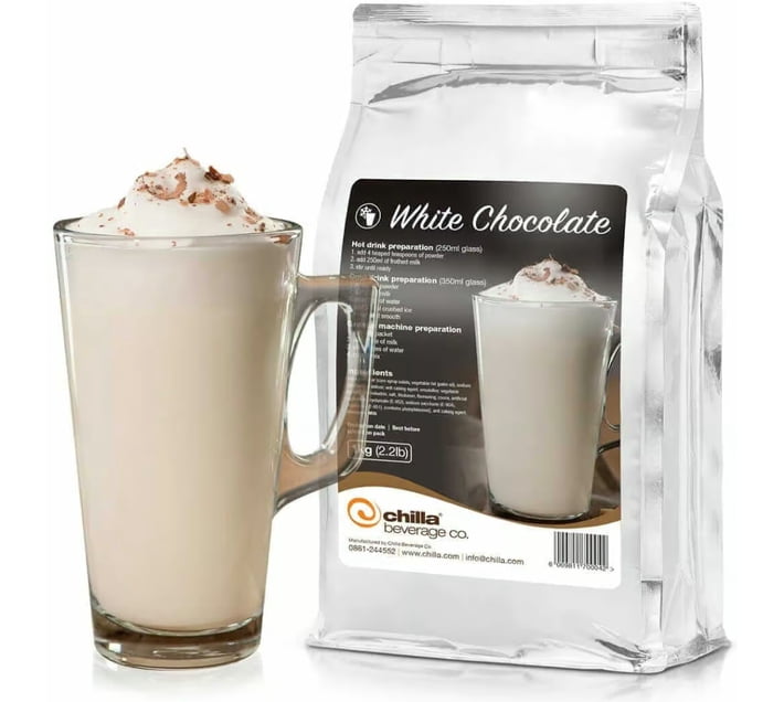 Chilla White Chocolate Latte Instant Coffee (Chocolate Flavoured, 1 kg ...