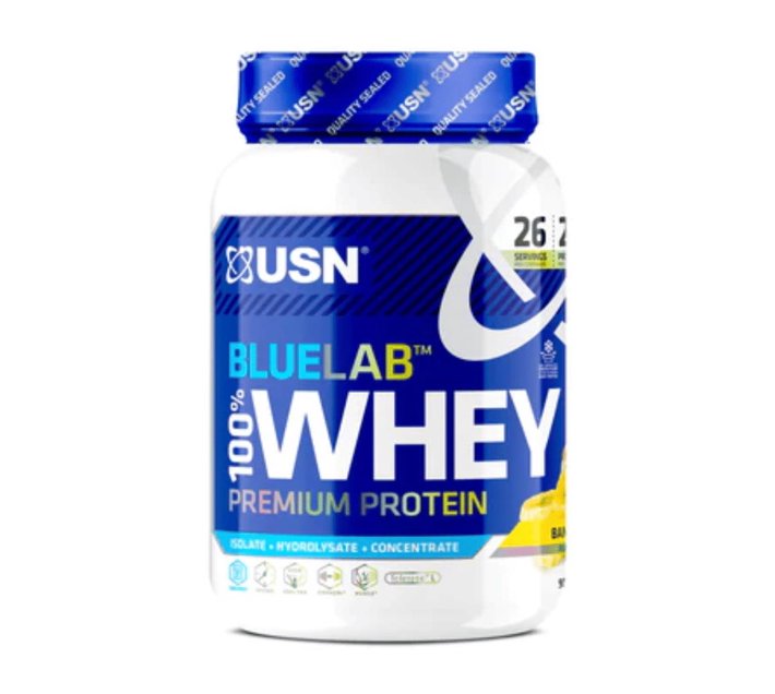 USN BlueLab 100% Whey Protein (908g) - Banana Milkshake | Makro