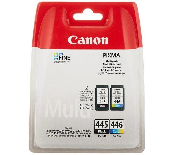 Canon 445 446 series Black, Tri Colour Ink Cartridge () | Makro