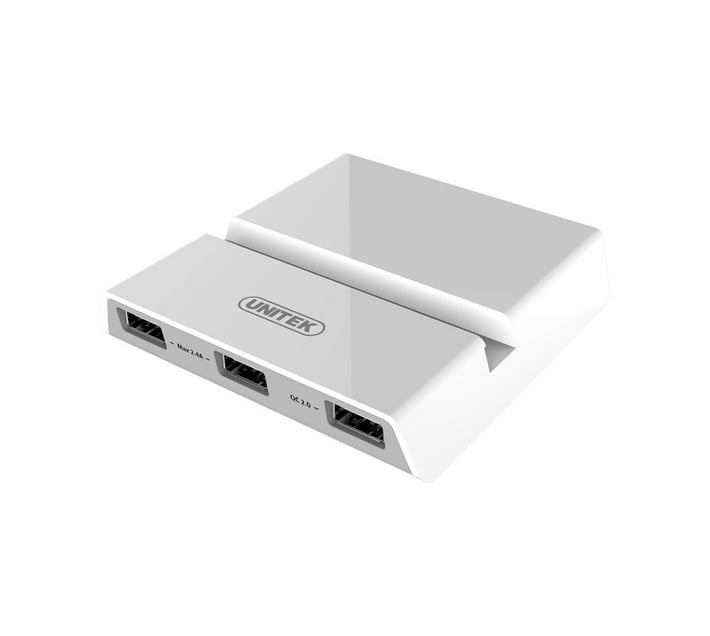 Someone’s in a Makro Unitek 4-Port Usb Bc1.2 Charging Dock With 1-Port ...