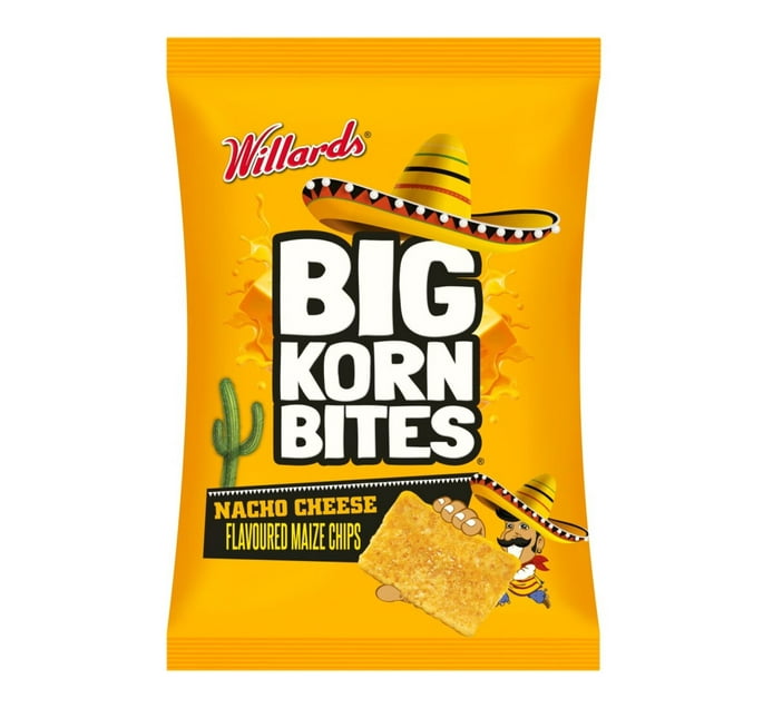 Willards Big Korn Bites Nacho Cheese (48 X 50g) | Makro