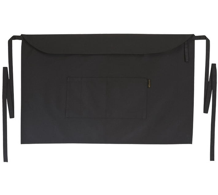 Bib Apron-Black Polyester Chef's Free (Black, Single Piece) | Makro