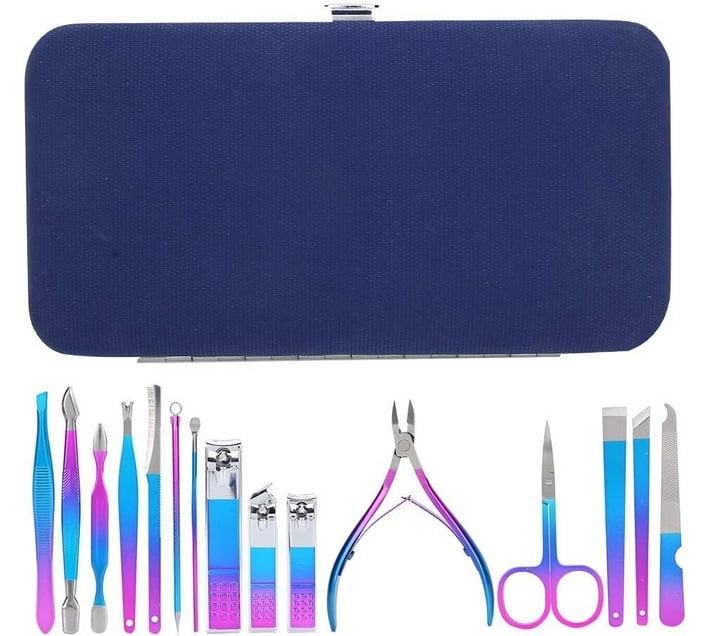 SB- 15-in-1 Professional Stainless Steel Nail Clipper Set for Pedicure ...