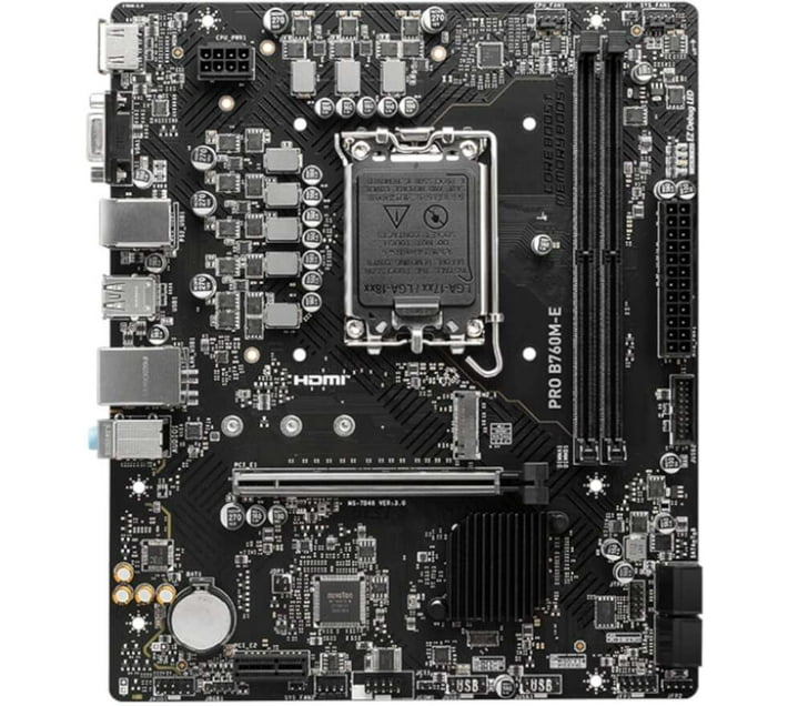 Asrock PROB760M-EDDR5 DDR5 Motherboard For Desktop, Workstation (Intel ...