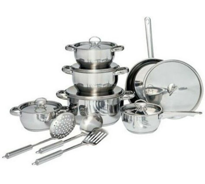 Tissolli 15 Piece Bekaline Stainless Steel Cookware Set (15 - Piece) | Makro