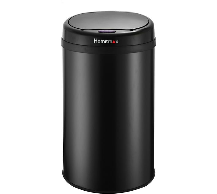 Homemax HSB006 Plastic Dustbin (Black) | Makro