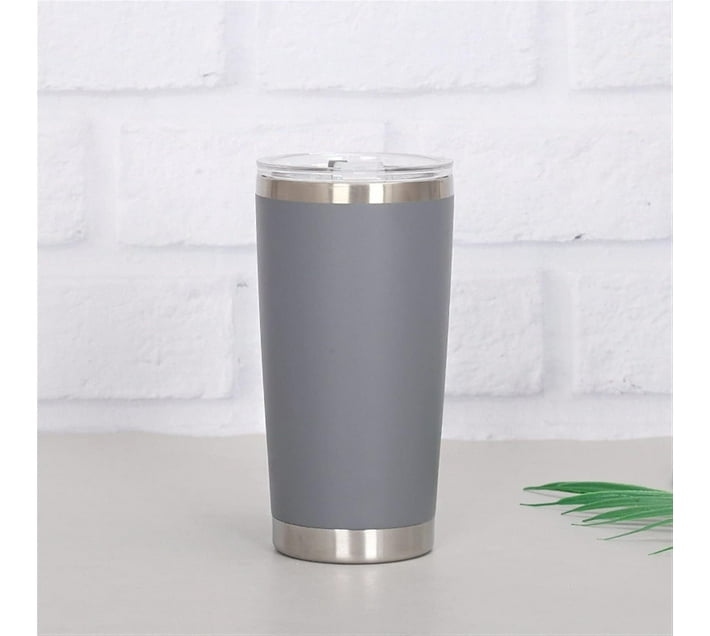 HomewareOnline 510ml Travel-Mug (Grey) Steel Inner & Plastic lid ...